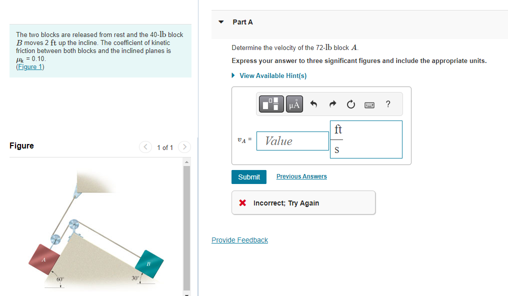 Solved The two blocks are released from rest and the 40 -lb | Chegg.com