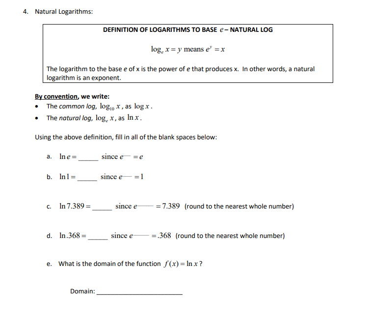 Solved 3. Graphical Behavior of the Log to the Base 10 | Chegg.com