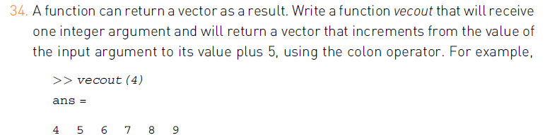 Solved 34. A function can return a vector as a result. Write | Chegg.com