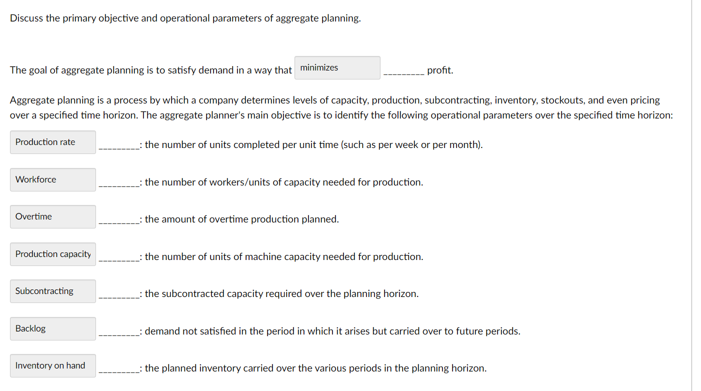 Discuss the primary objective and operational | Chegg.com
