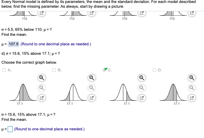 Solved Every Normal model is defined by its parameters, the | Chegg.com