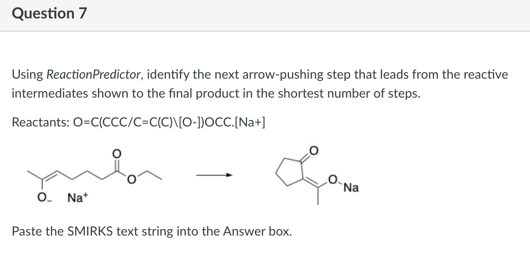 Solved Using ReactionPredictor, identify the next | Chegg.com