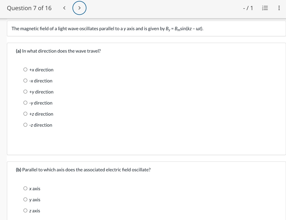 Solved The magnetic field of a light wave oscillates | Chegg.com
