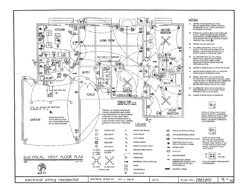 Electrical Wiring Diagram Residential Wiring Flow Line