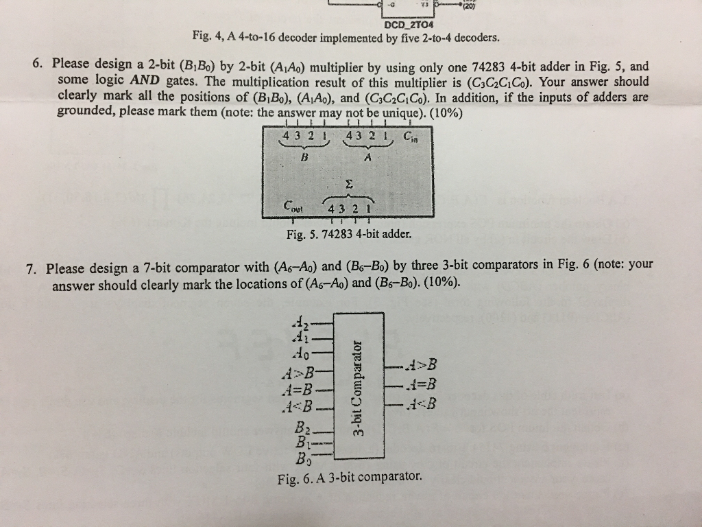 23 DCD 2T04 Fig. 4, A 4-to-16 decoder implemented by | Chegg.com