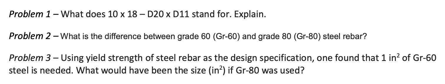 Solved Problem 1 - What does 10 x 18 - D20 x D11 stand for. | Chegg.com