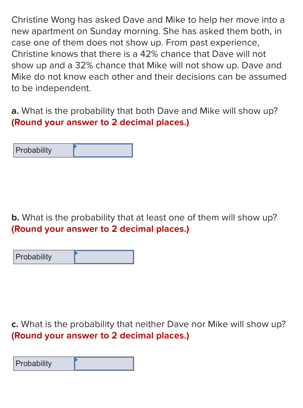 Solved Christine Wong has asked Dave and Mike to help her | Chegg.com Solved Christine Wong has asked Dave and Mike to help her | Chegg.com