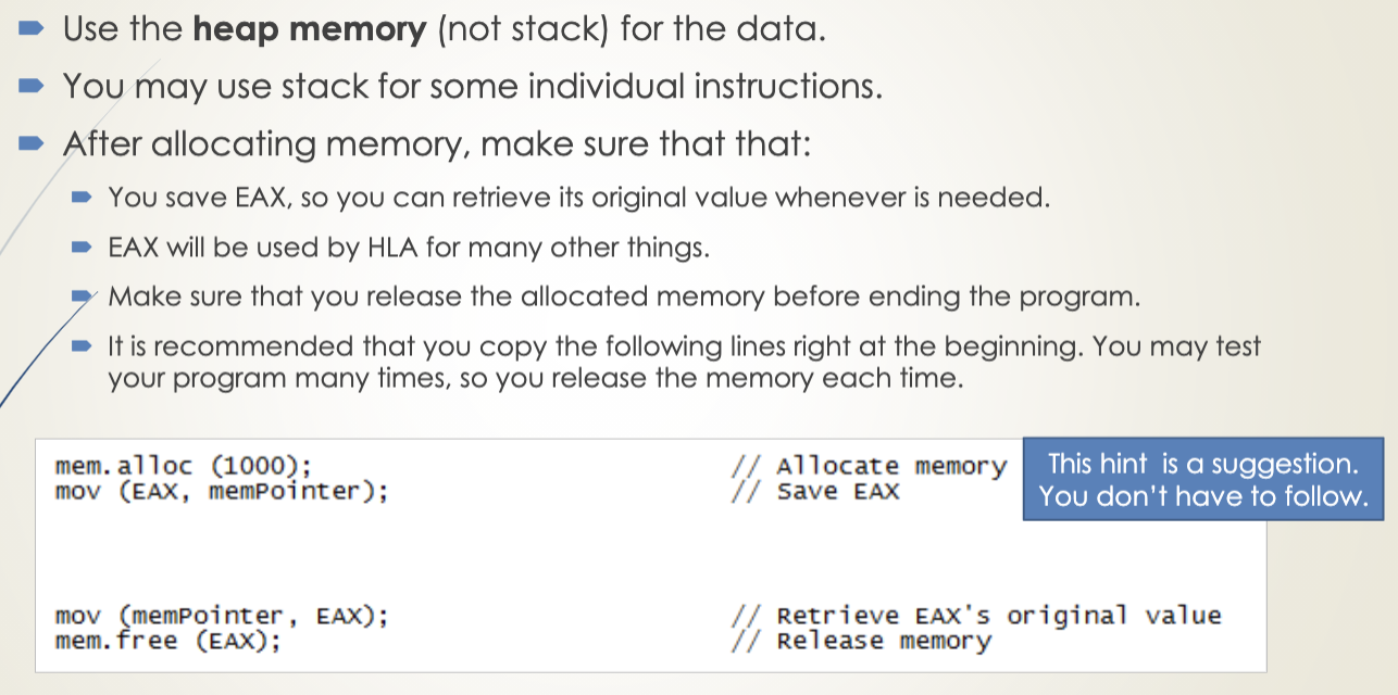 Please write program in HIGH LEVEL ASSEMBLY (HLA) | Chegg.com