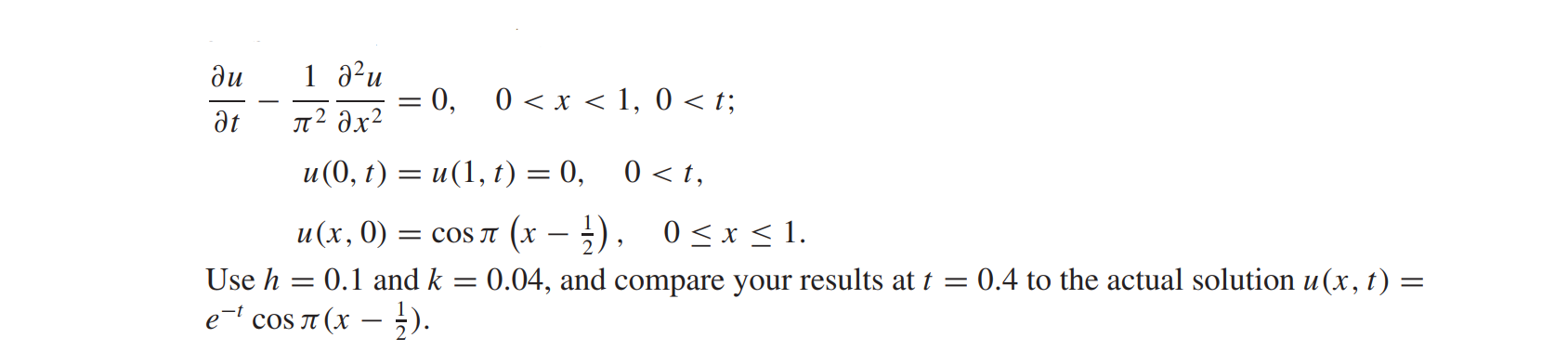 Solved I need a MATLAB CODE to solve this particular heat | Chegg.com