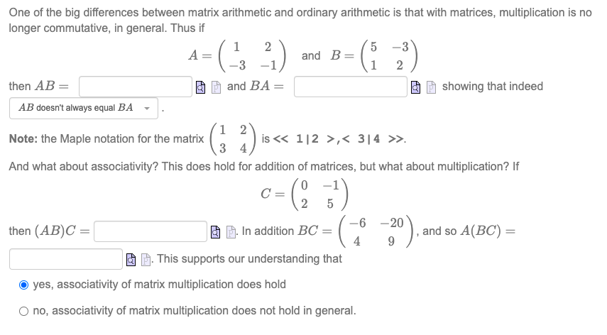 Solved - (34) One of the big differences between matrix | Chegg.com