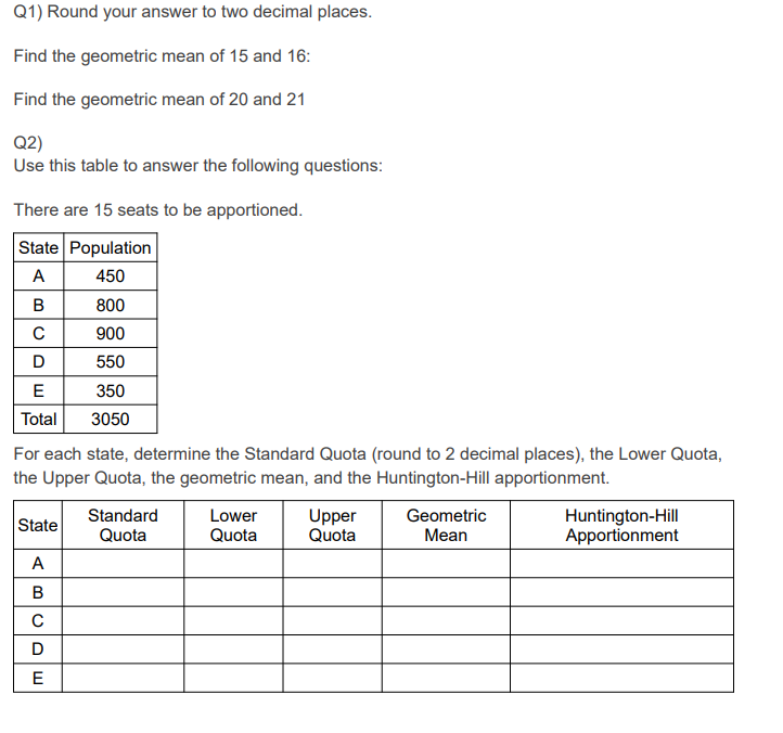 Solved Q1) Round your answer to two decimal places. Find the | Chegg.com