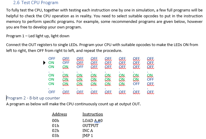 Design the CPU below, instead of following CISC | Chegg.com