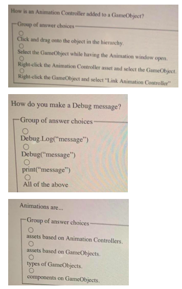 How is an Animation Controller added to a GameObject? | Chegg.com