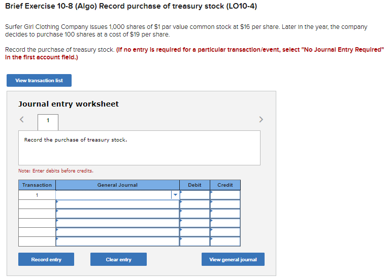 Solved Brief Exercise 10-8 (Algo) Record purchase of | Chegg.com
