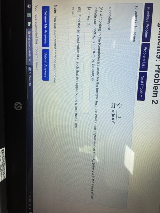 Solved Jineintg: Problem 2 Previous Problem Problem ListNext | Chegg.com