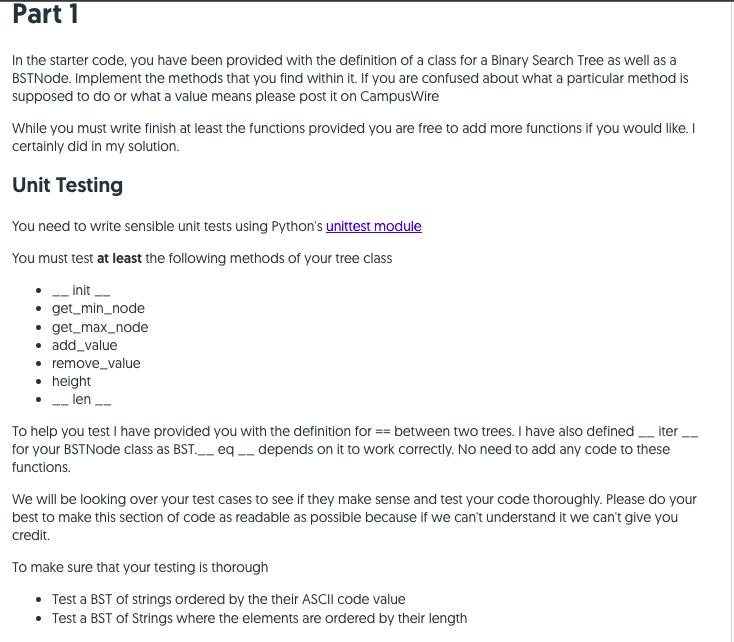 Solved Part 1 In the starter code, you have been provided | Chegg.com