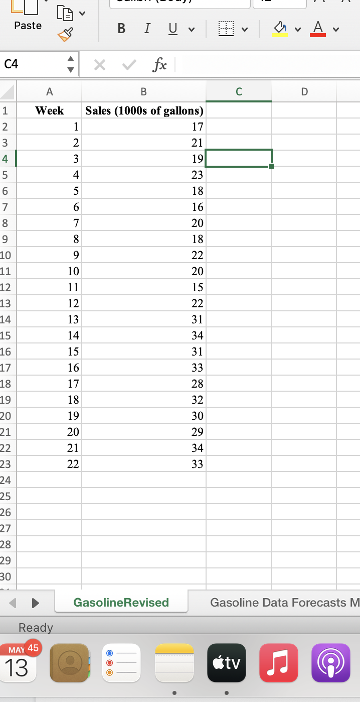 2C. Compute regression modeling forecasts (Model that | Chegg.com