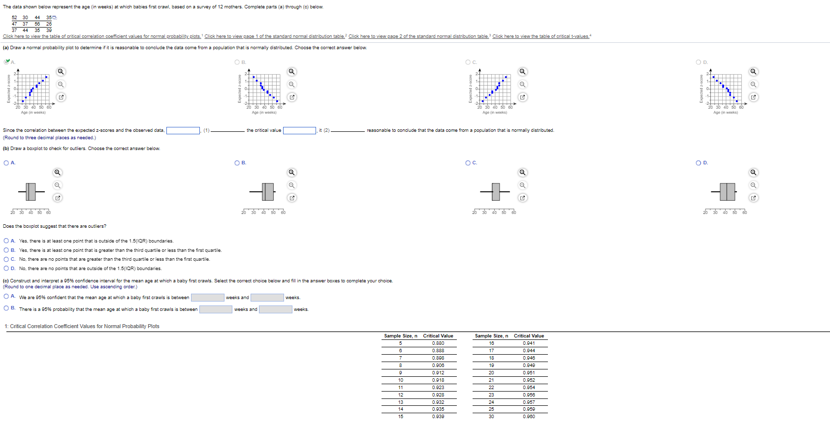 Solved \begin{tabular}{llll} 52 & 30 & 44 & 35 \\ \hline 47 | Chegg.com