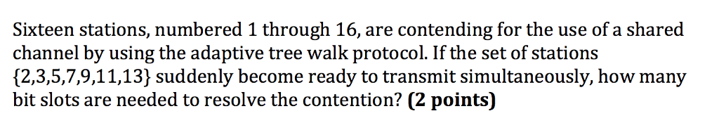 Solved Sixteen stations, numbered 1 through 16, are | Chegg.com
