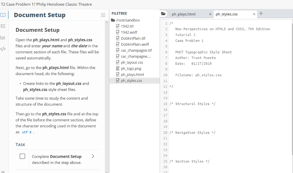 Solved I only need to know the Then go to the ph_styles.css | Chegg.com