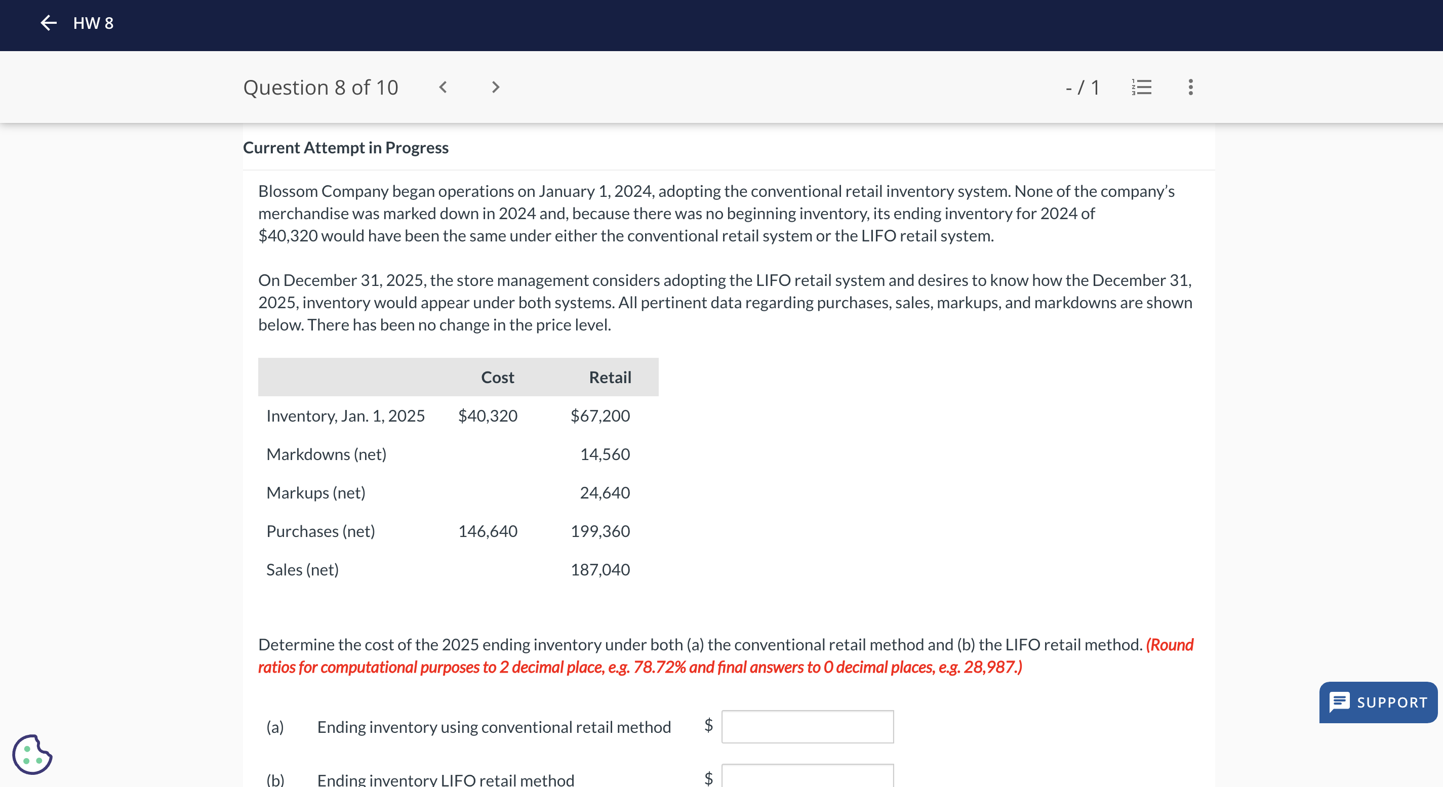 Solved Blossom Company began operations on January 1, 2024, | Chegg.com