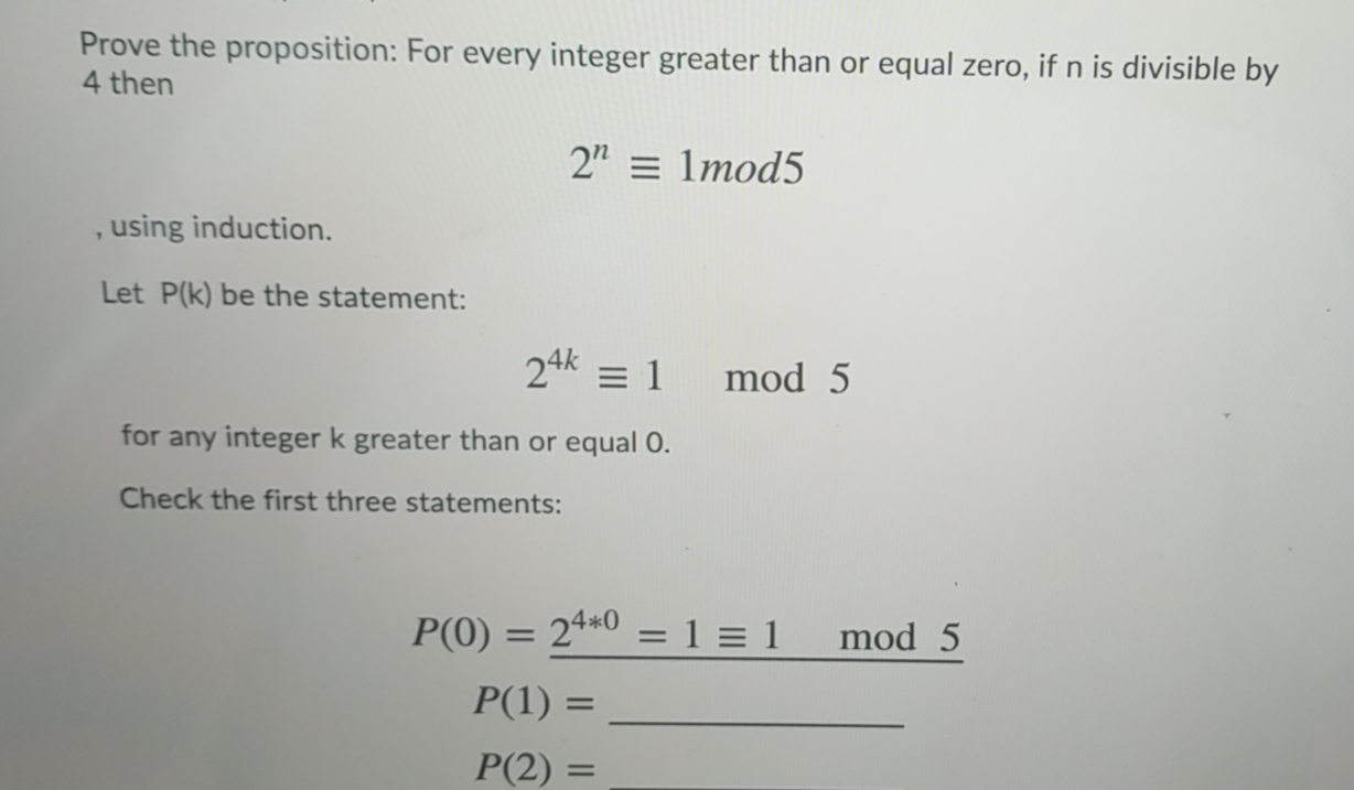 Solved Prove the proposition: For every integer greater than | Chegg.com