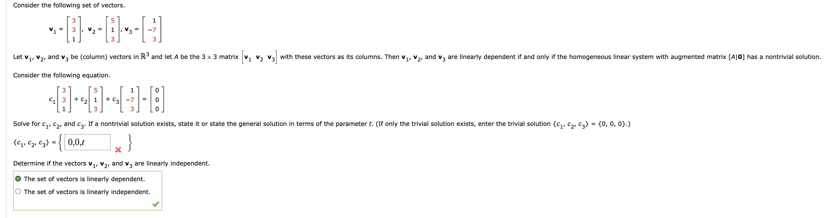 Solved Please solve for linear algebra. Consider the | Chegg.com