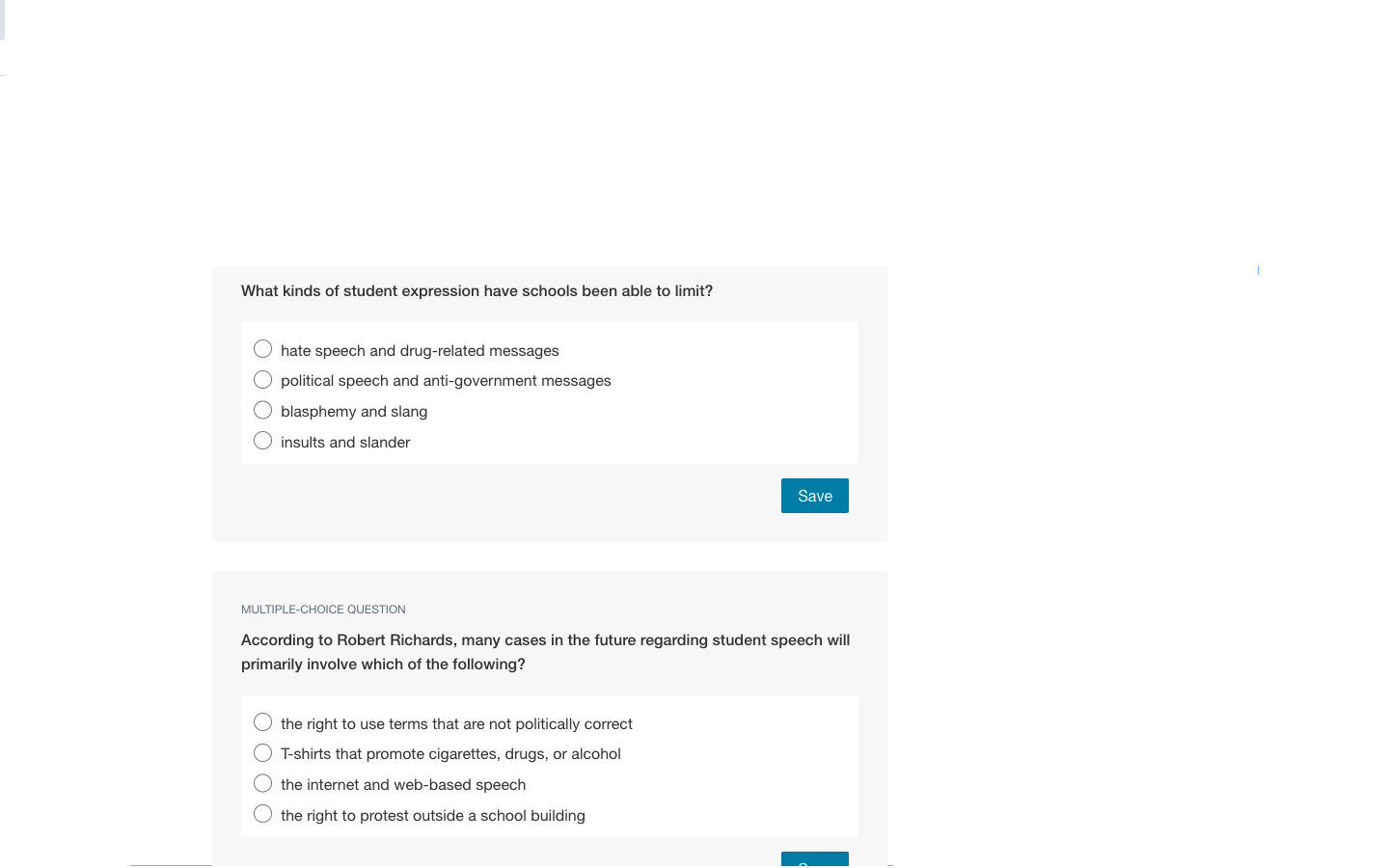 Solved What was the outcome of the Tinker case in 1969? OOOO | Chegg.com