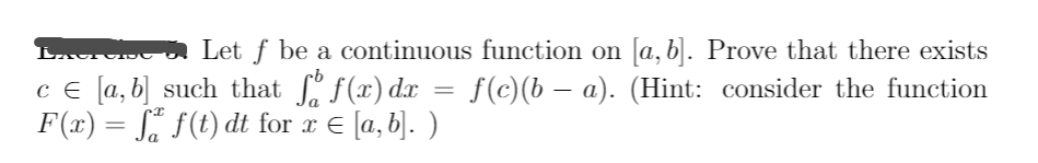 Solved Lu c Let f be a continuous function on [a,b]. Prove | Chegg.com