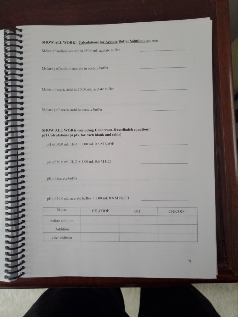 Solved REPORT SHEET Buffers Section Name Date Partner's Name | Chegg.com