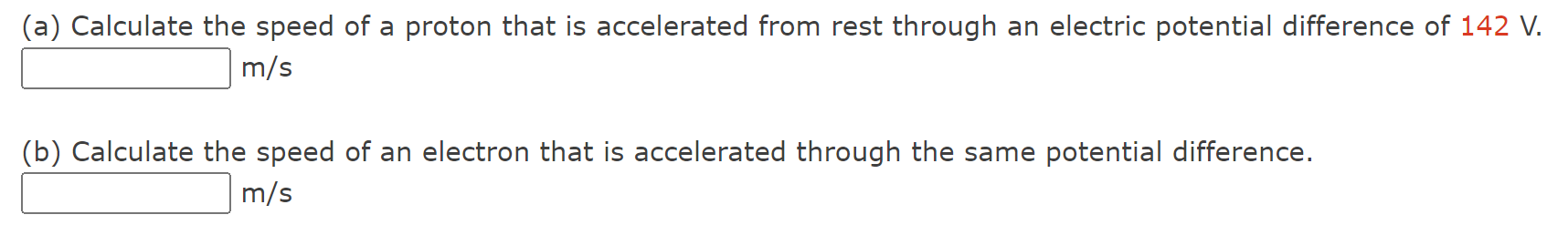Solved (a) ﻿Calculate the speed of a proton that is | Chegg.com