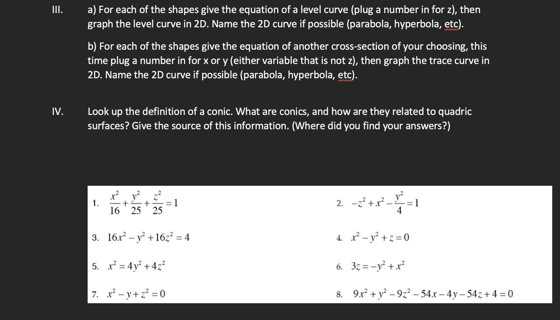 Solved a) For each of the shapes give the equation of a | Chegg.com