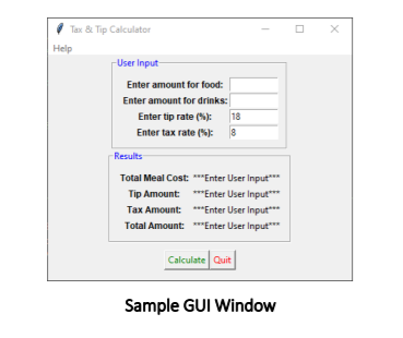 ***THIS IS TO BE CODED IN PYTHON*** Your Tax and Tip | Chegg.com