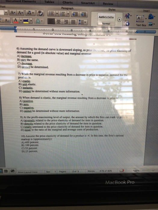 Solved AaBbCcDdEe Normal Text Box 1) The suggestion that a | Chegg.com