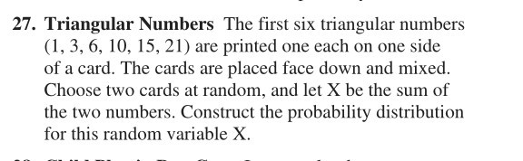 Solved 27. Triangular Numbers The first six triangular | Chegg.com
