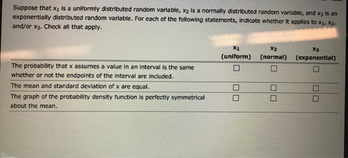 Solved Suppose that xi Is a uniformly distributed random | Chegg.com