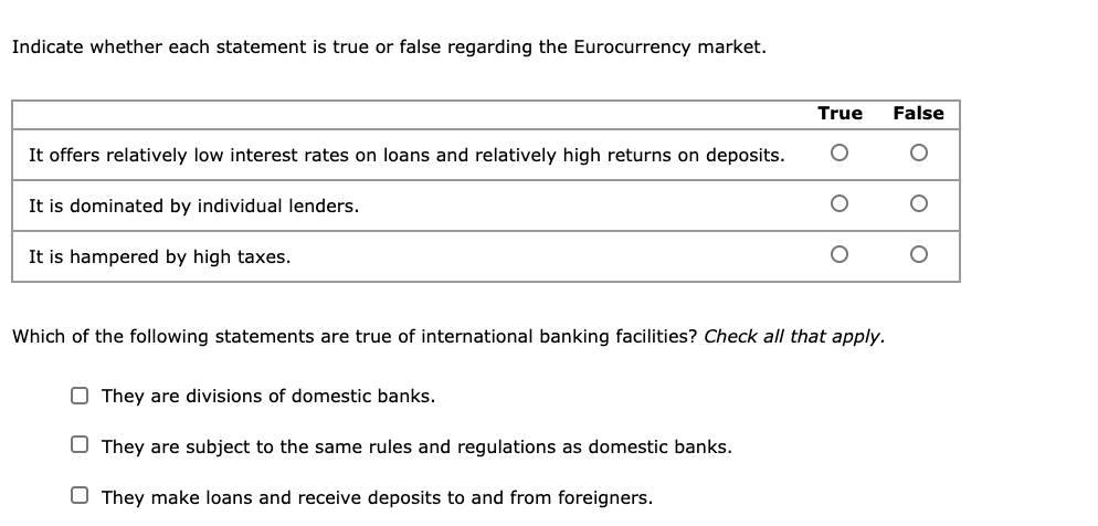 Solved Indicate whether each statement is true or false | Chegg.com