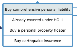 Andrew is a doctor with a standard HO-1 policy with | Chegg.com