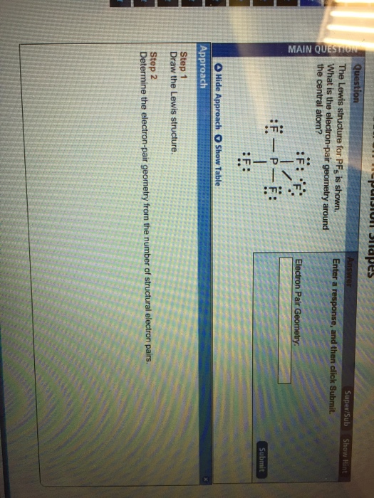 Solved The Lewis structure for PF_s is shown. What is the | Chegg.com