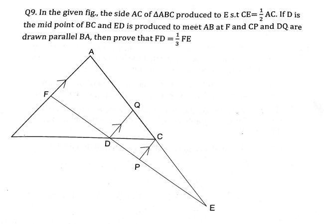 Solved Q9. ﻿In the given fig., the side AC ﻿of ????ABC | Chegg.com