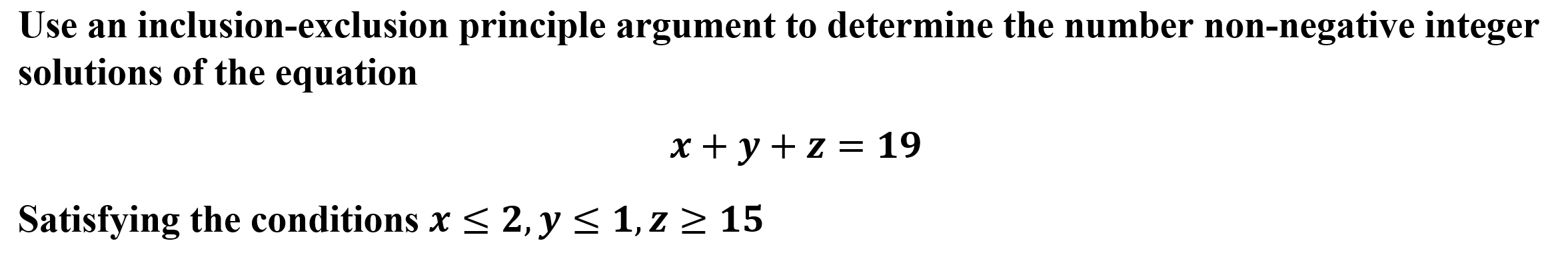 Solved Use an inclusion-exclusion principle argument to | Chegg.com