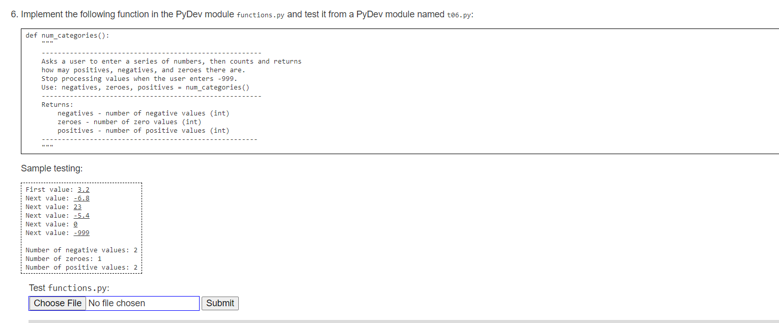 Solved 6. Implement the following function in the PyDev | Chegg.com