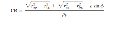 Solved Plot the contact ratio as given by this equation for | Chegg.com