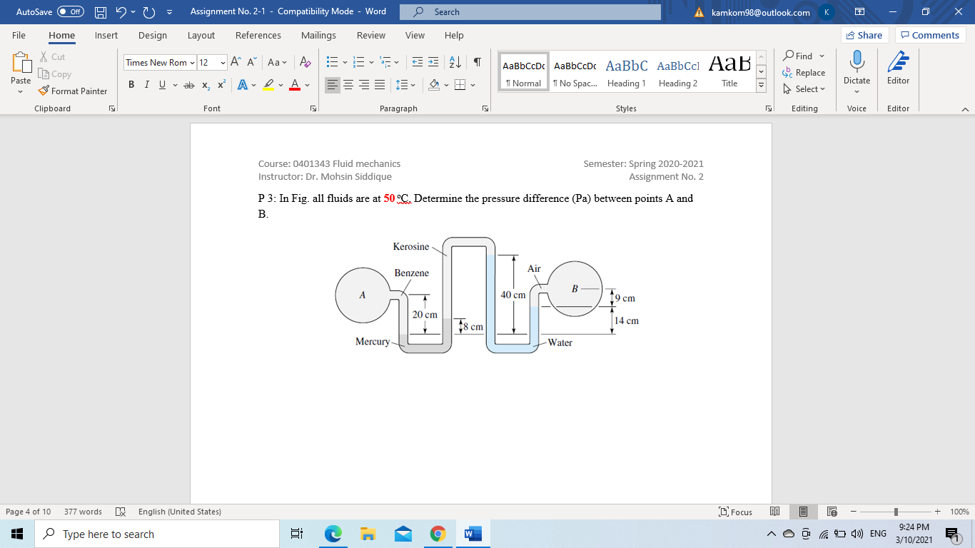 Solved AutoSave Off Assignment No. 2-1 - Compatibility Mode | Chegg.com