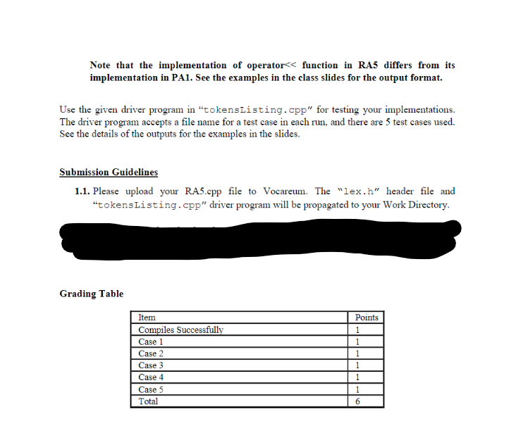 Solved You are given a copy of "lex. h " from Programming | Chegg.com