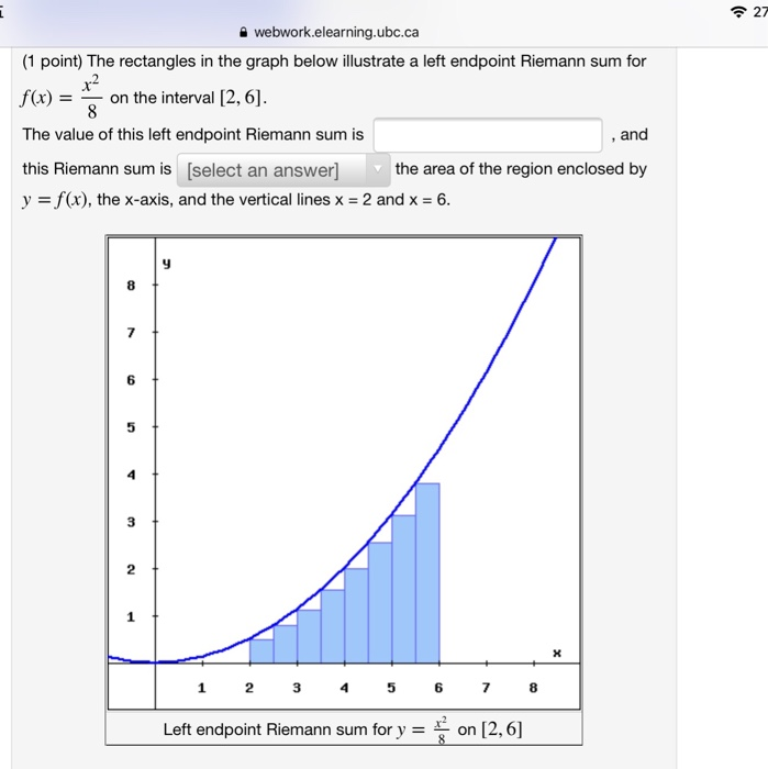 Solved 令27 webwork.elearning.ubc.ca (1 point) The rectangles | Chegg.com