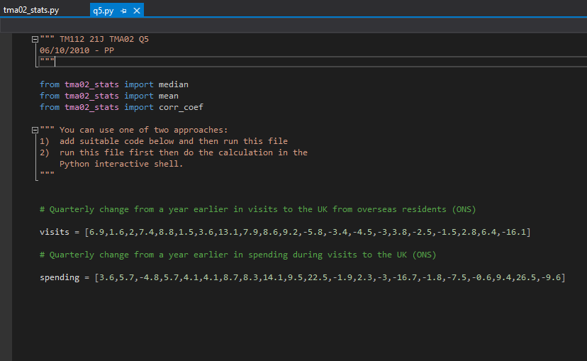 Solved a. 95.py imports the Python function median) you used | Chegg.com