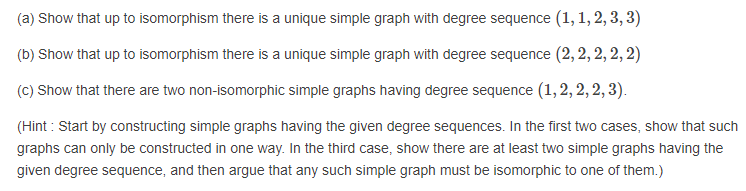 Solved (a) Show that up to isomorphism there is a unique | Chegg.com
