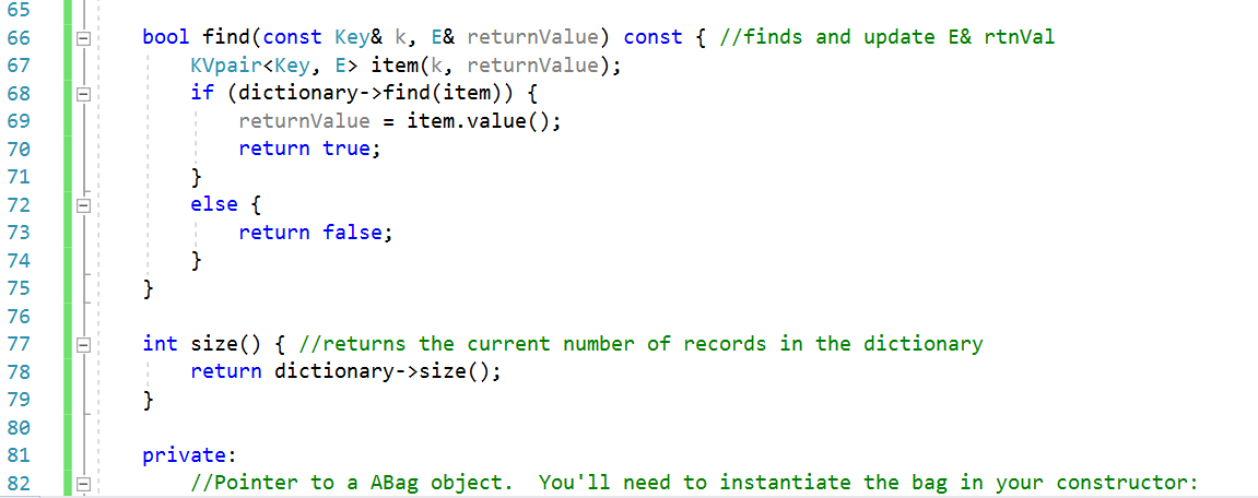 Solved Programming Assignment 1 - Bag-based Dictionary | Chegg.com