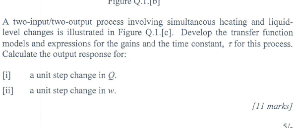 Ti W V -D 000000000 Q T W Heater Figure Q.1.[c] A | Chegg.com